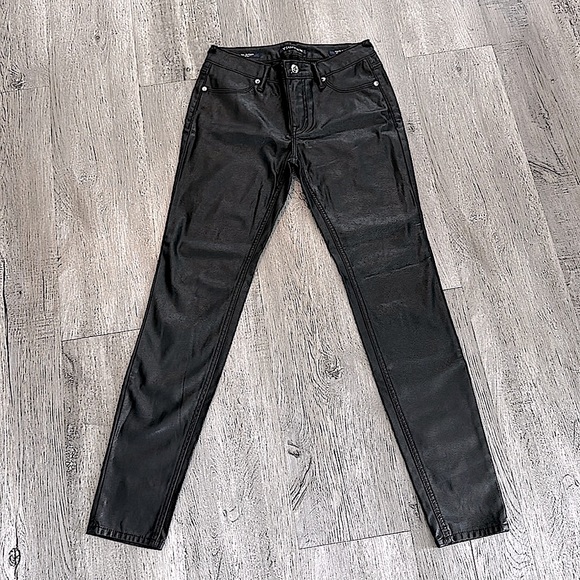 Vigoss | Jeans | Vigoss Faux Leather Jeans The Jagger 5 Pocket Jeans ...
